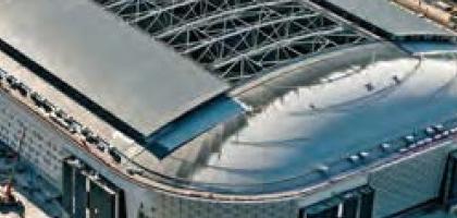 Retractable Roof at Swedbank Arena | En-Fold® Retractable Awning by Uni ...